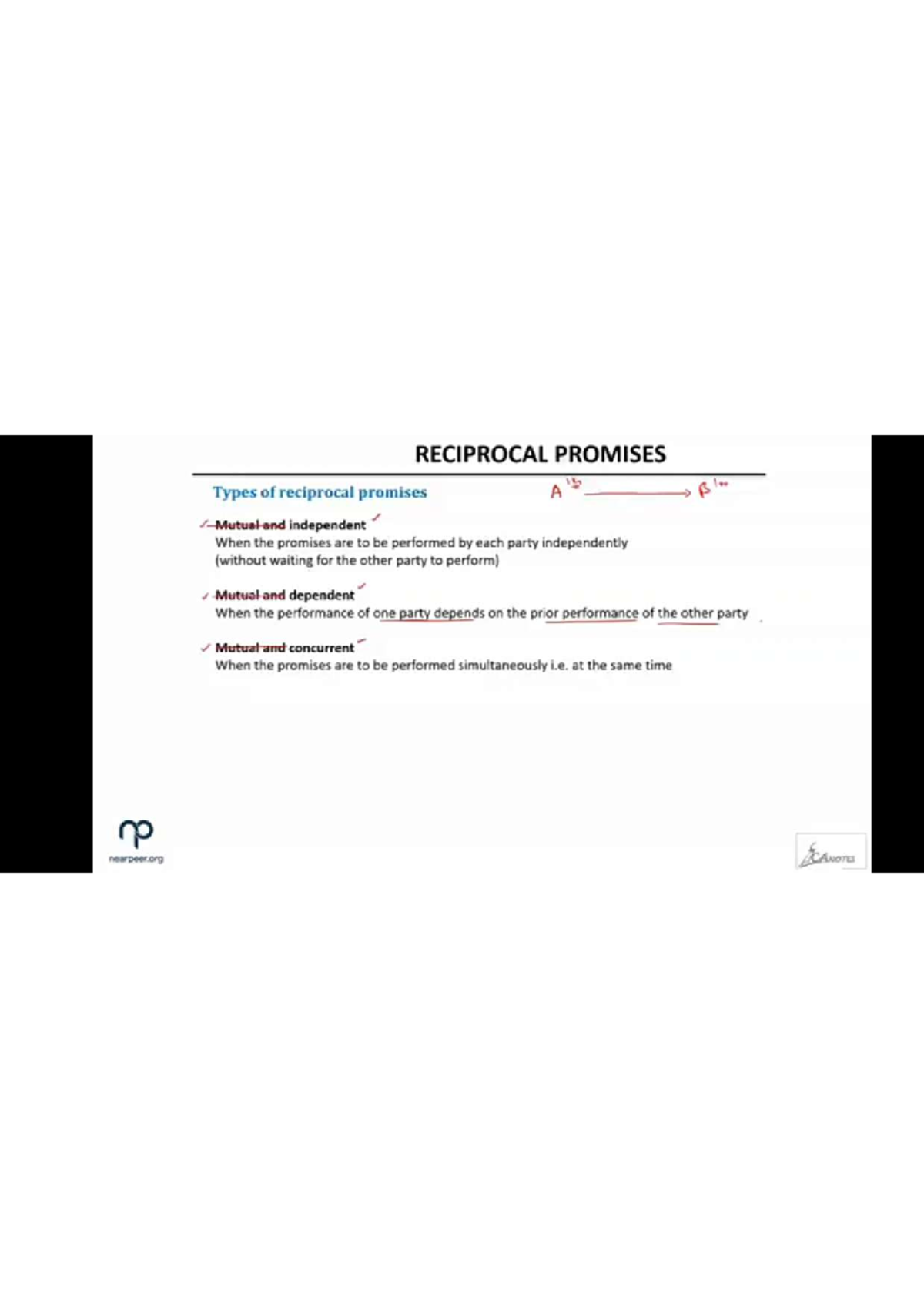 Reciprocal Contract 1 - LLB - Contract law - Studocu