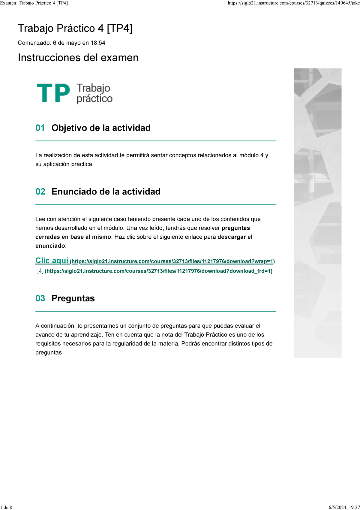 [TP4] gestion de equipos de alto rendimiento - Trabajo Práctico 4 [TP4] Comenzado: 6 de mayo en ...