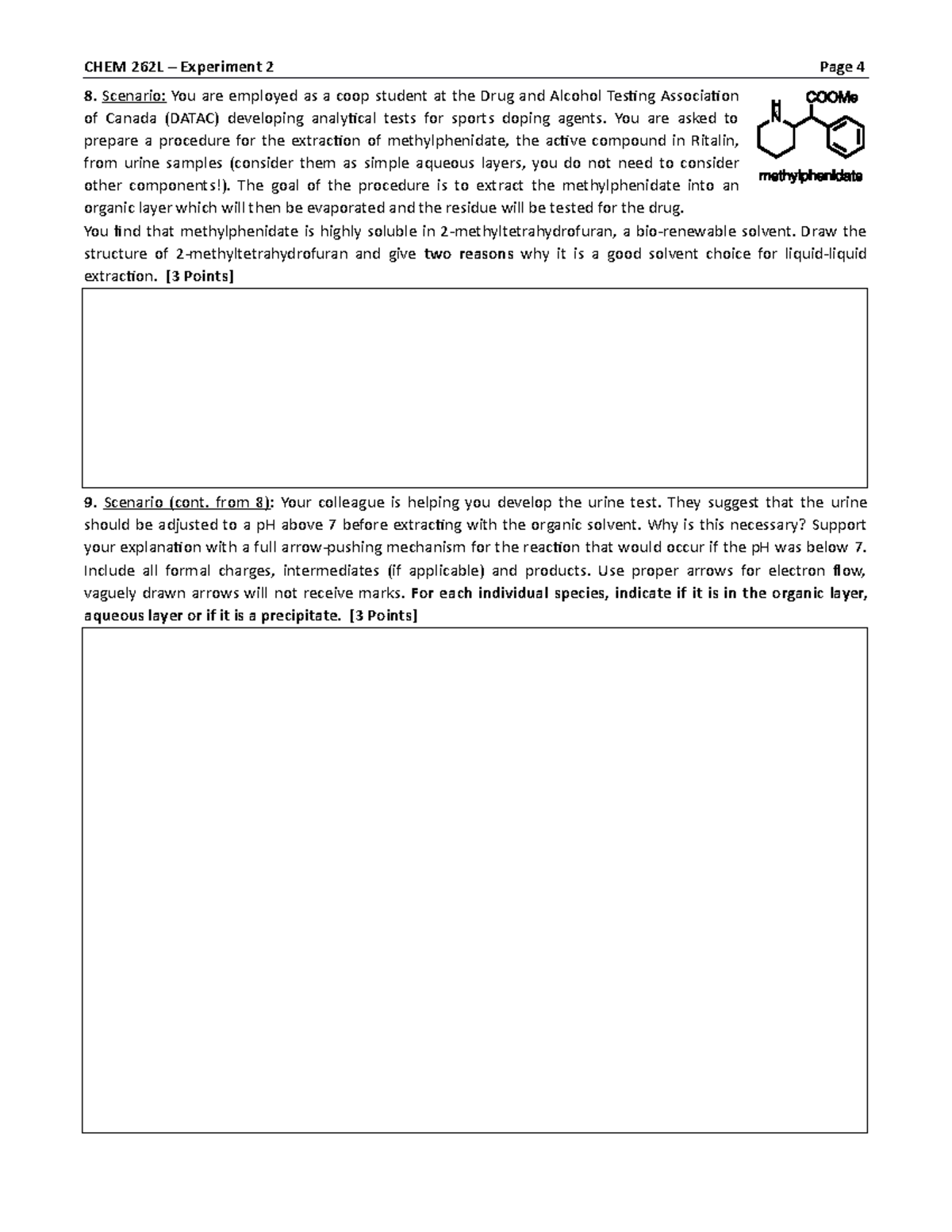 CHEM 266 L Exp 2 Page 4 Template - CHEM 262L – Experiment 2 Page 4 8 ...