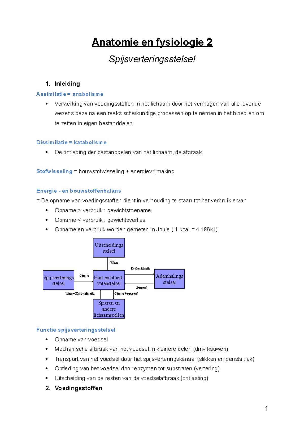 Anatomie 2 Spijsverteringsstelsel - Anatomie en fysiologie 2 ...