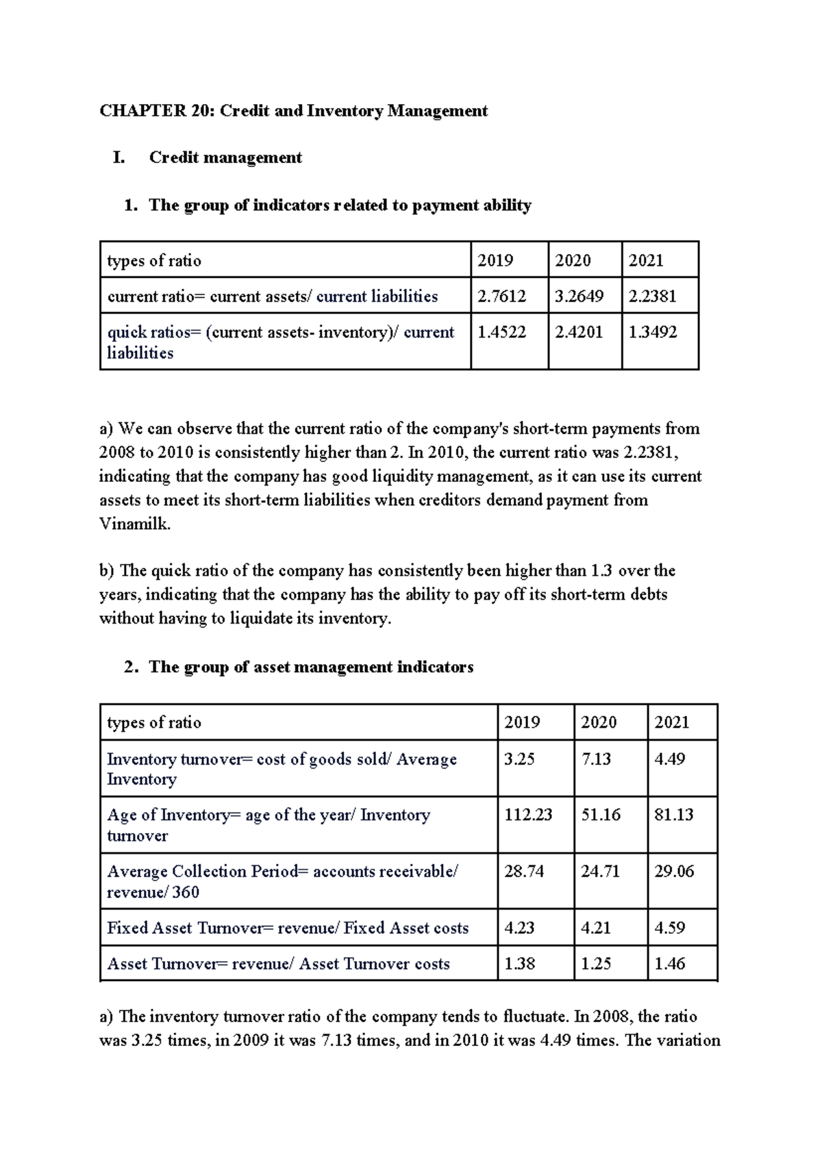 Chapter 20 Credit and Inventory Management - CHAPTER 20: Credit and ...