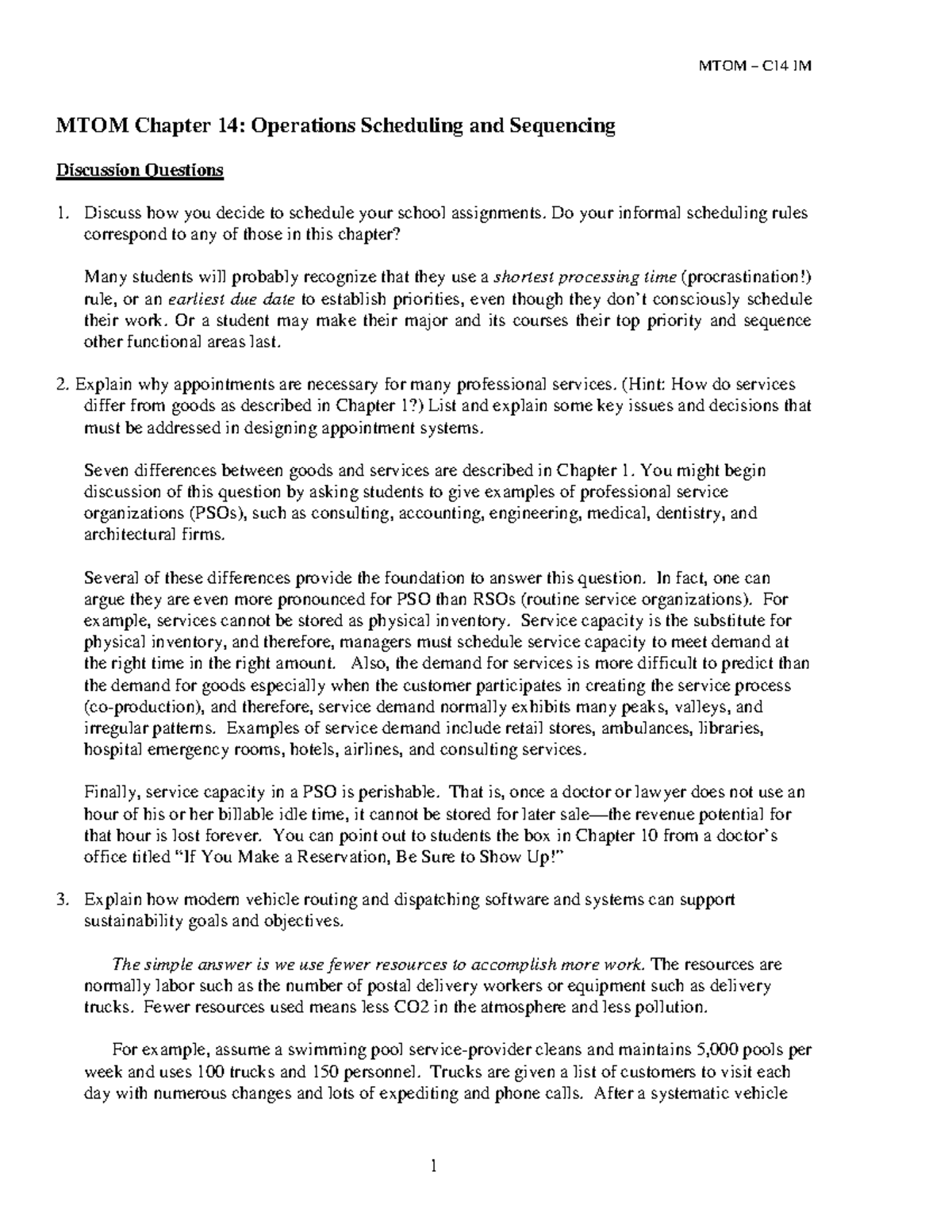 MTOM IM C14 - MTOM Chapter 14: Operations Scheduling and Sequencing ...