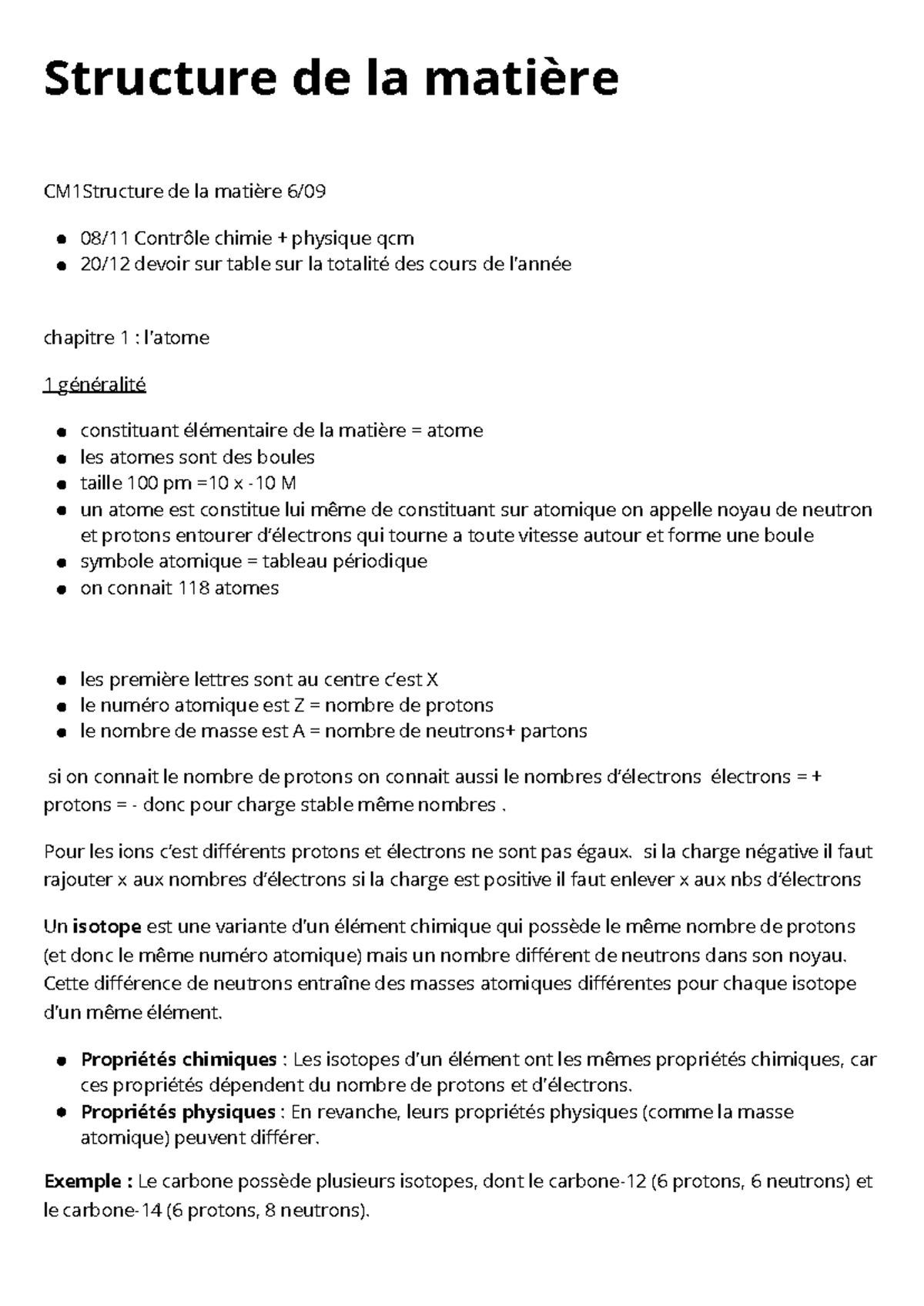 Structure de la matière - Structure de la matière CM1Structure de la ...
