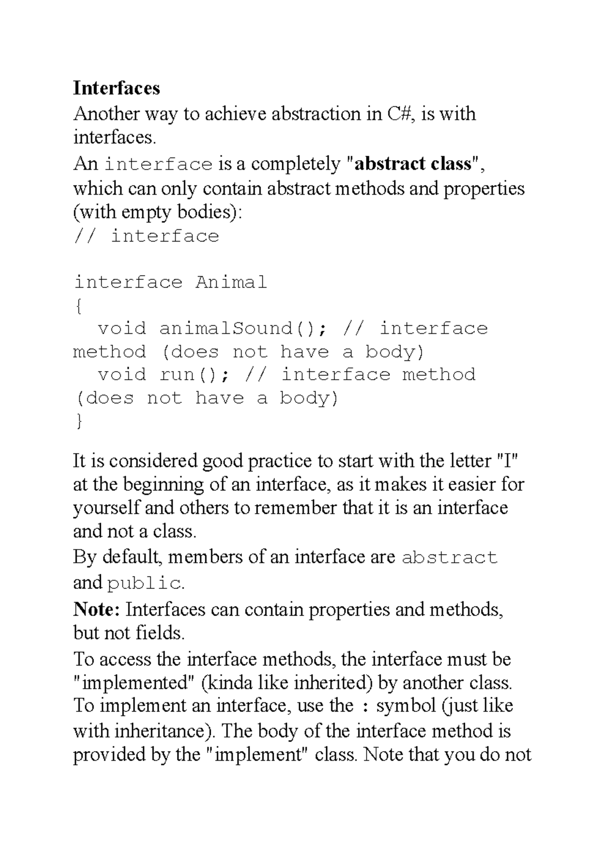 Interface C Private At Harold Herron Blog