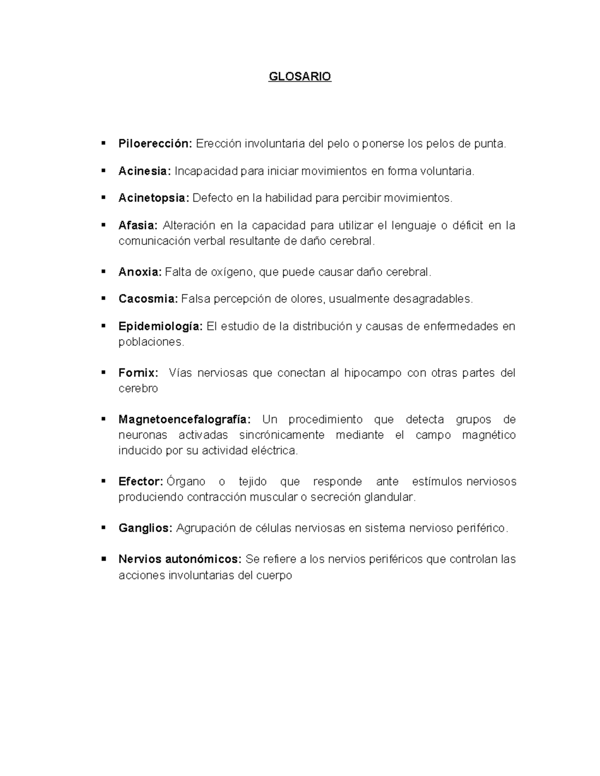 Sesion 5 BB - JGFD - GLOSARIO Piloerección: Erección involuntaria del ...