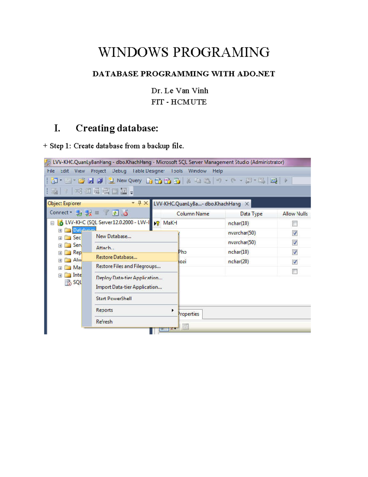 Practice - Chapter 4 -Store management - 1 tier - WINDOWS PROGRAMING ...