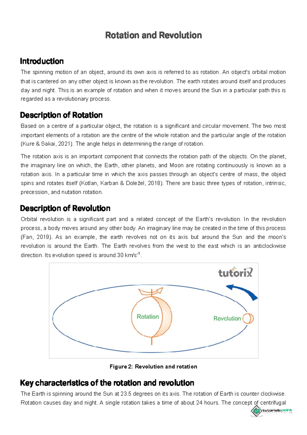 Rotation and Revolution - Rotation and Revolution Introduction The ...