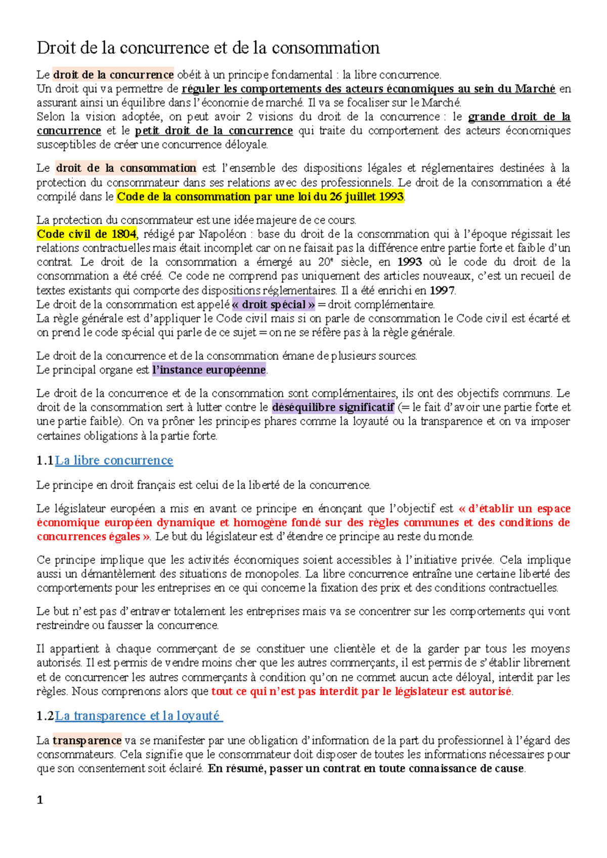 Droit de la concurrence et de la consommation - Un droit qui va ...