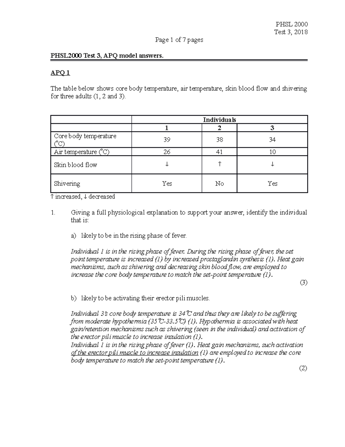 Test 3 2018 APQ Respiration human physiology 2021 to 2022 notes - Test ...