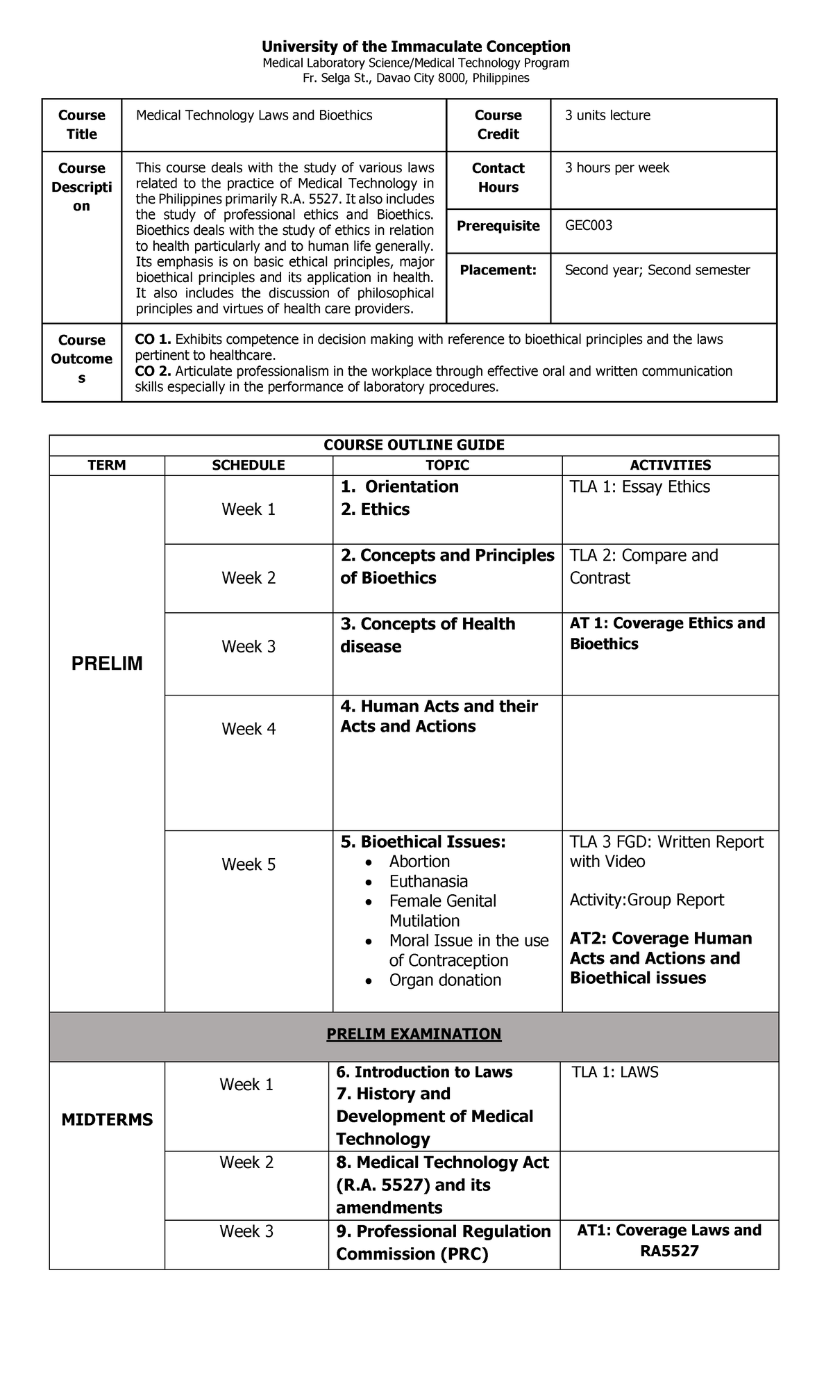Mtlbe- Course- Outline - University of the Immaculate Conception ...
