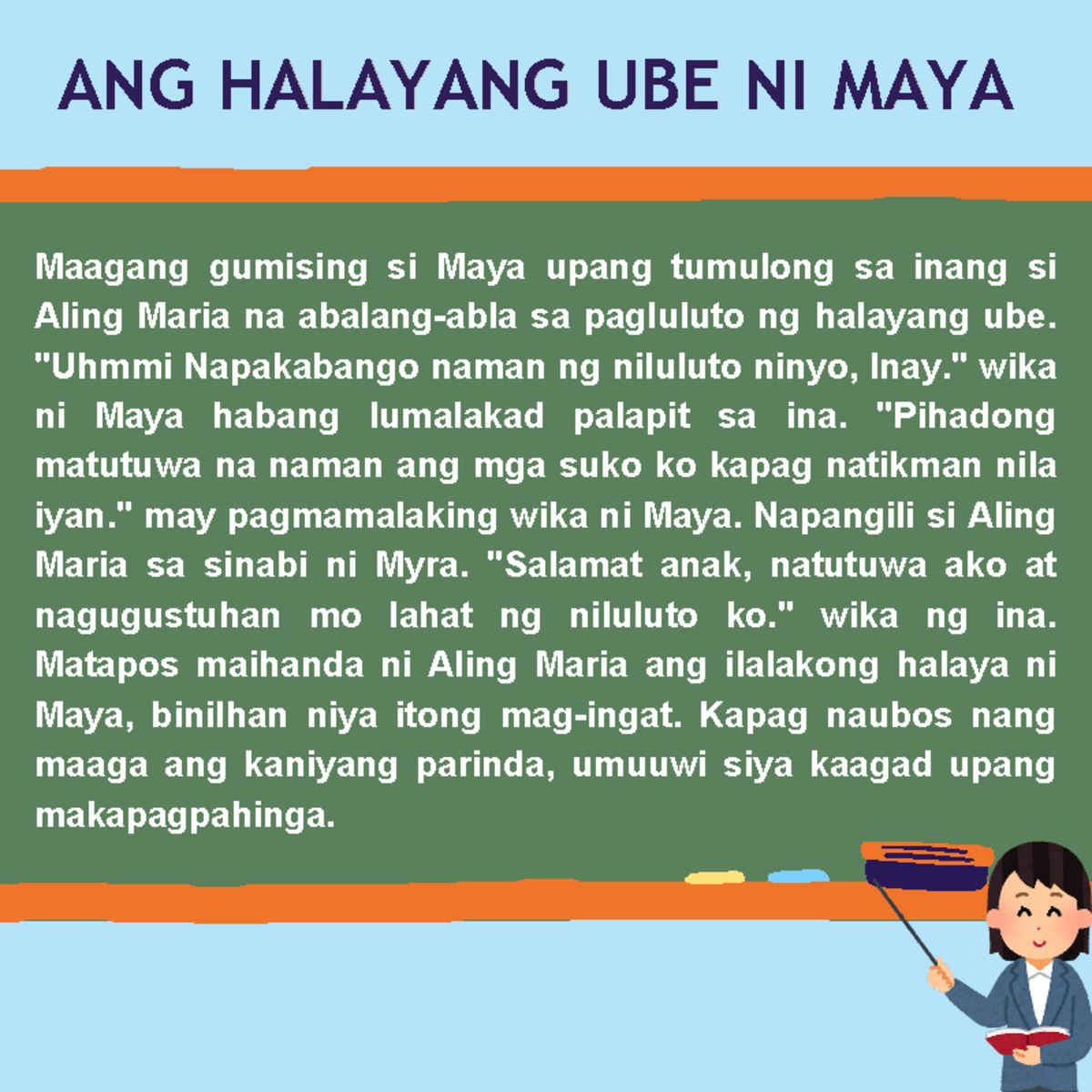 Kwento FOR Grade 2 - Stories - ANGANG HALAYANGHALAYANG UBEUBE NINI ...