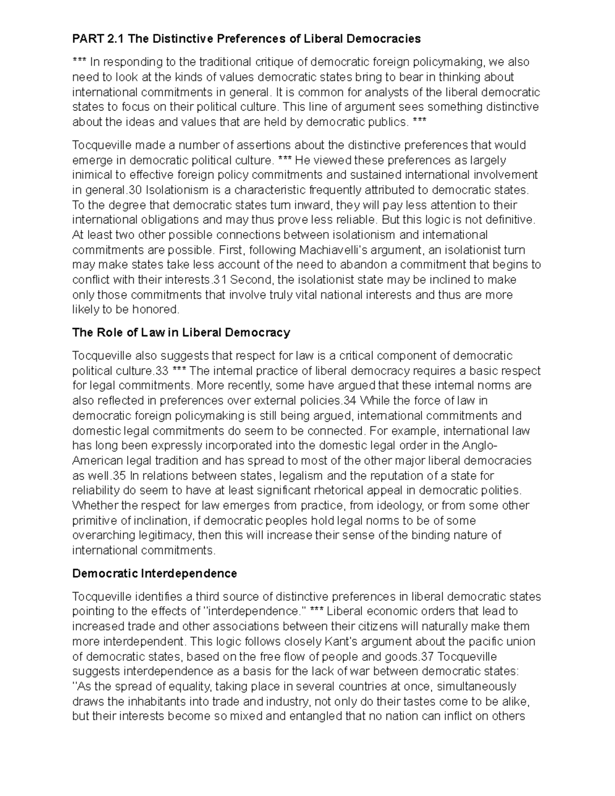 Module 2.1 The Distinctive Preferences of Liberal Democracies - PART 2 ...
