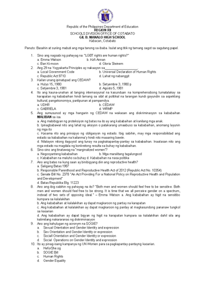 Patakarang pananalapi - Grade 9 Daily Lesson Plan (Pang-araw- araw na ...