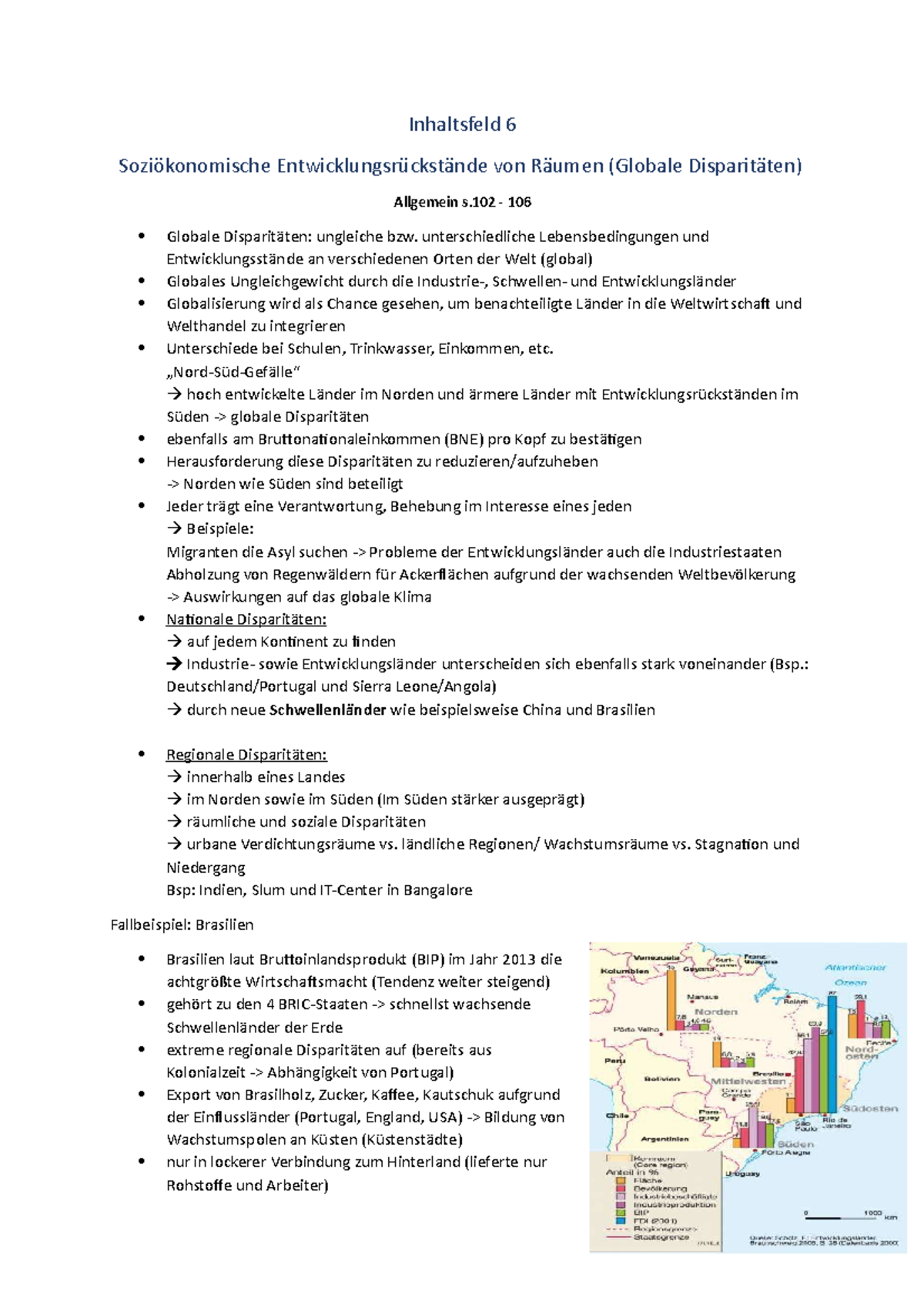 Inhaltsfeld 6 2 - Übersicht Zusammenfassung - Inhaltsfeld 6 Soziökonomische ...