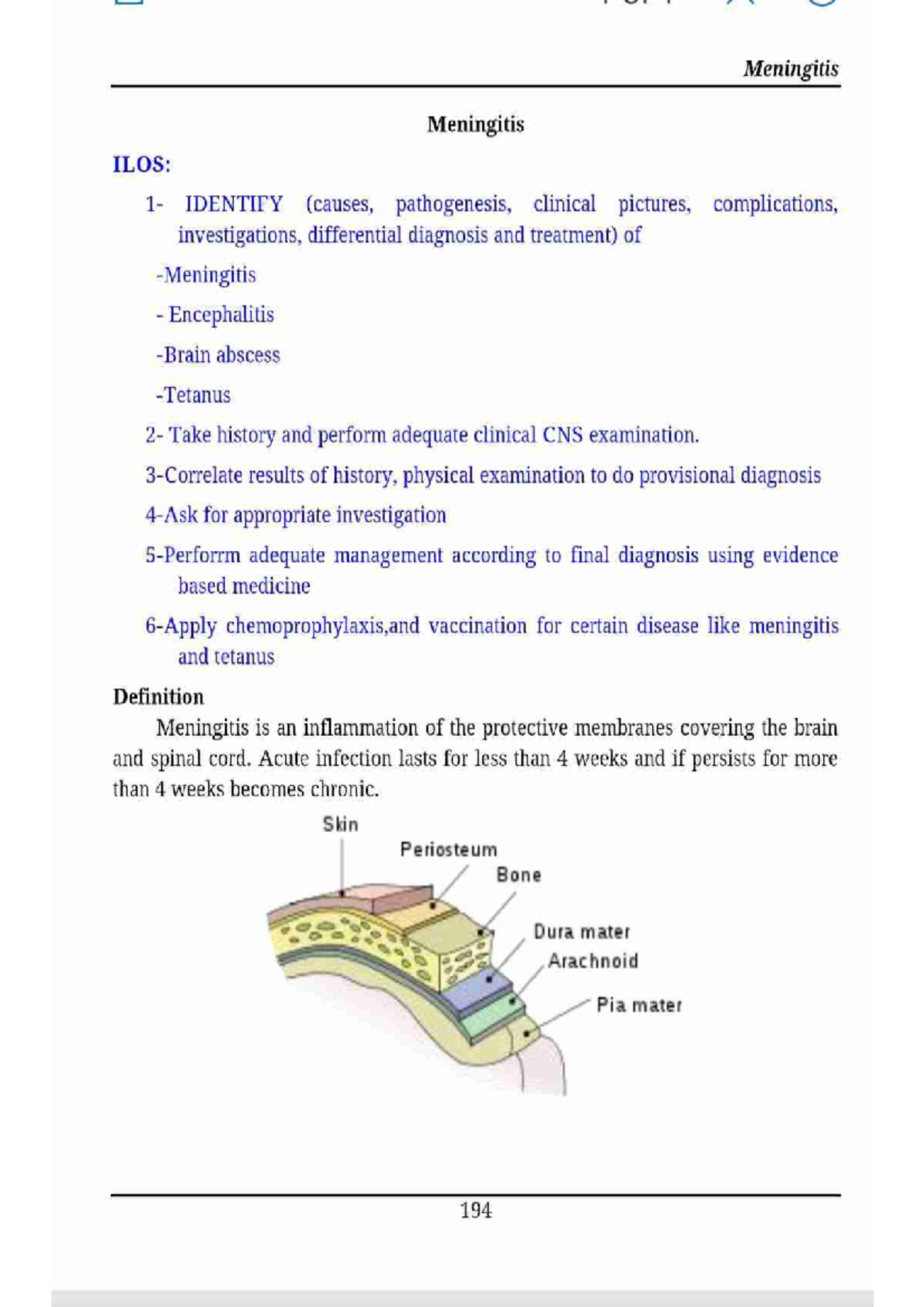 Meningitis - centarl nervous system - Studocu