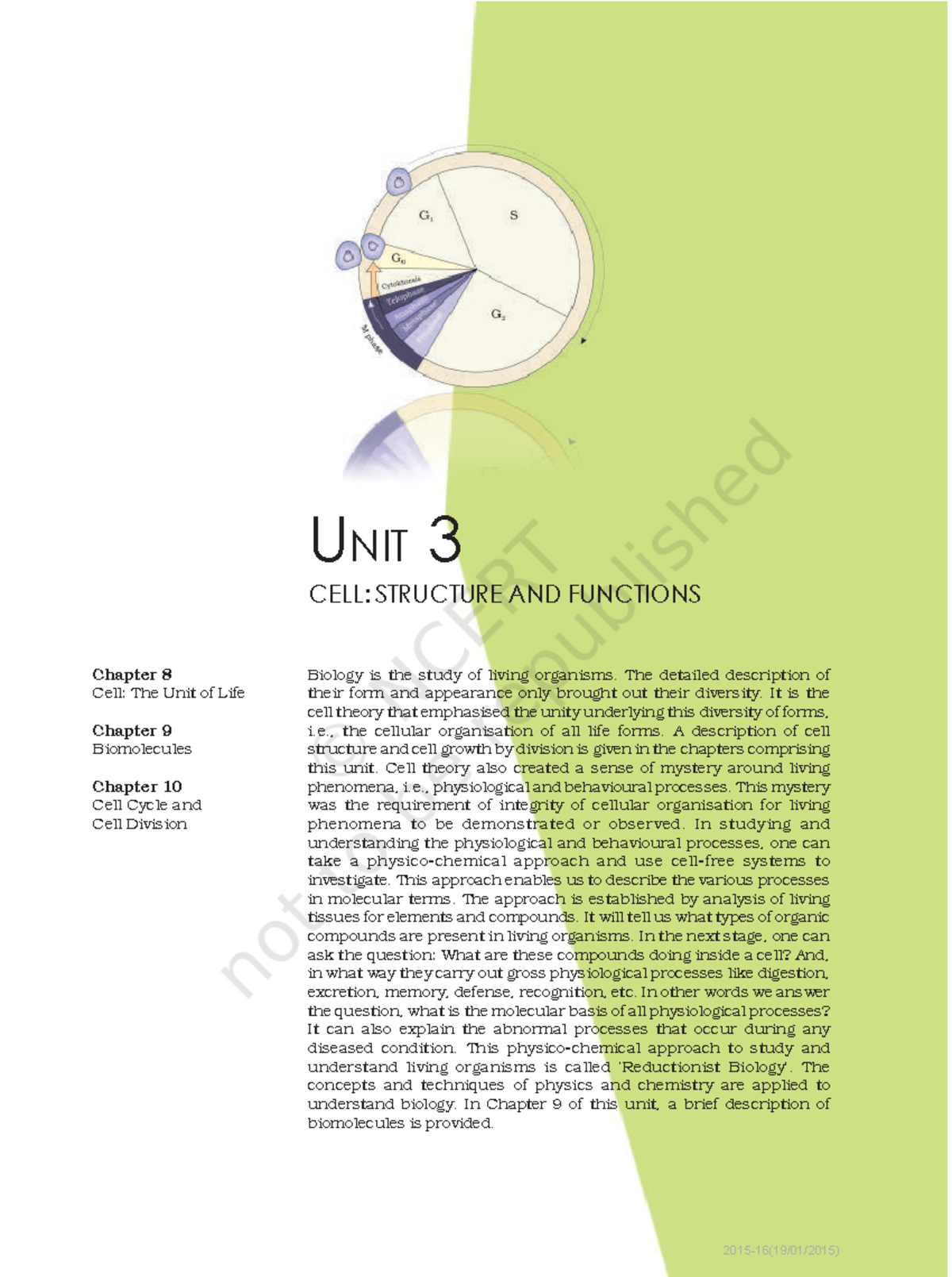 Chapter 8 [Philoid-IN] - UNIT 3 Biology is the study of living ...