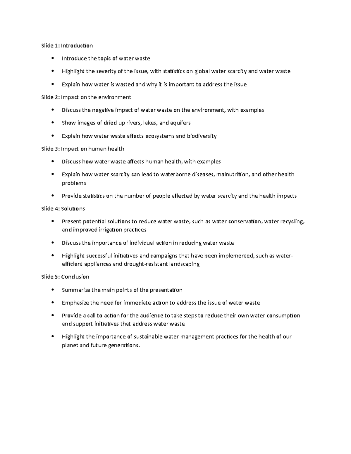 ENV Science Rutgers Water Waste - Slide 1: Introduction Introduce the ...