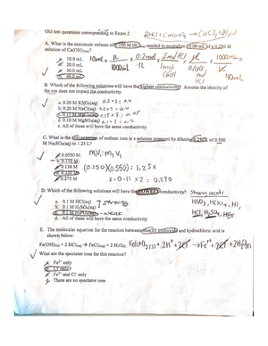 Introduction to Chemistry- CHEM030- Study Guide Exam #2 - CHEM030 ...