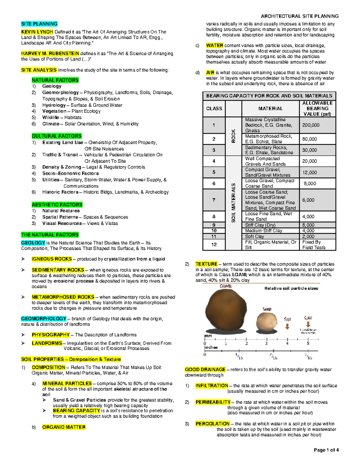 LEA - 04 SITE Planning - wadfad - SITE PLANNING KEVIN LYNCH Defined it as “The Art Of Arranging ...