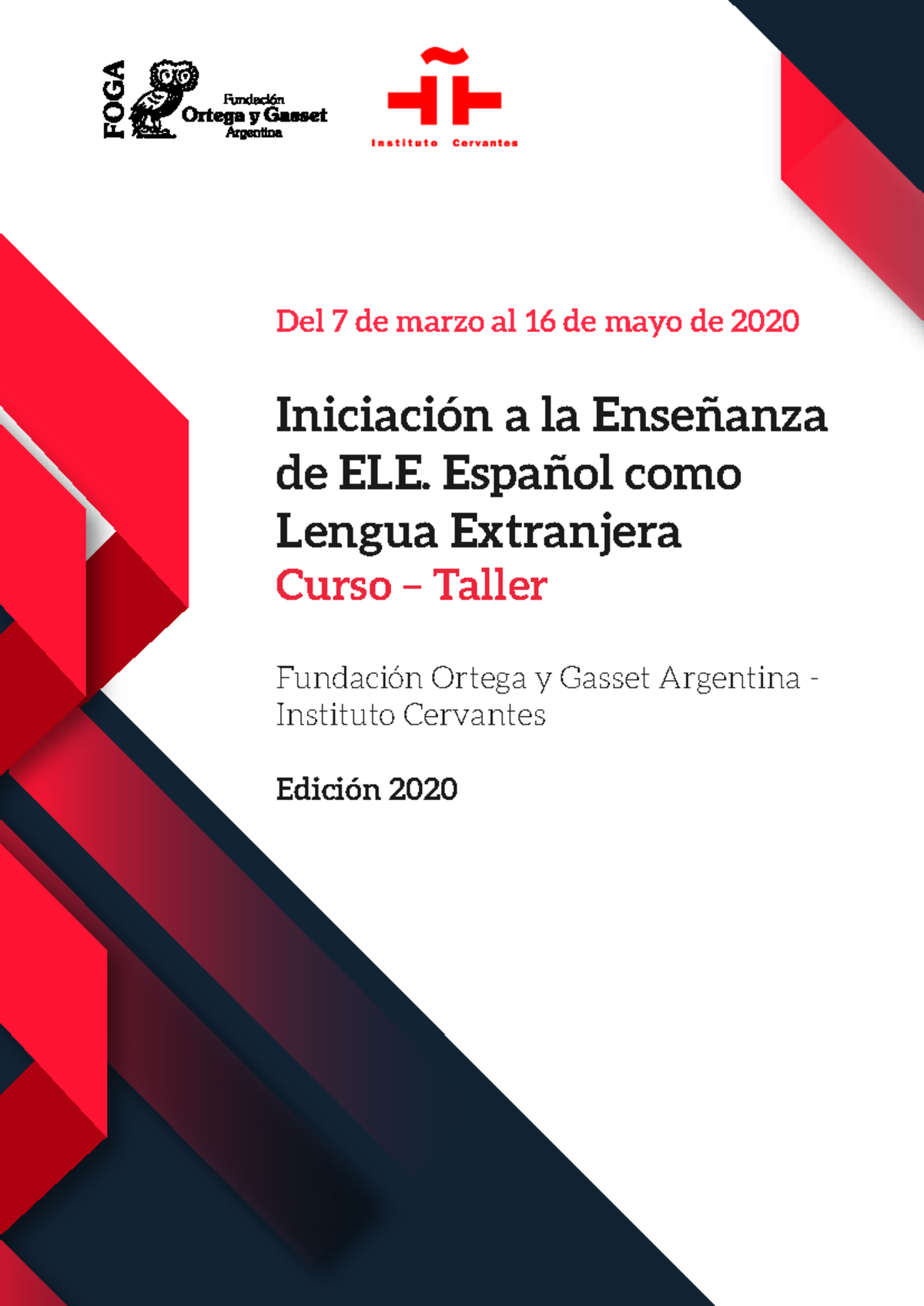 Dossier-ELE-Presencial 2020 - Iniciación a la Enseñanza de ELE. Español ...