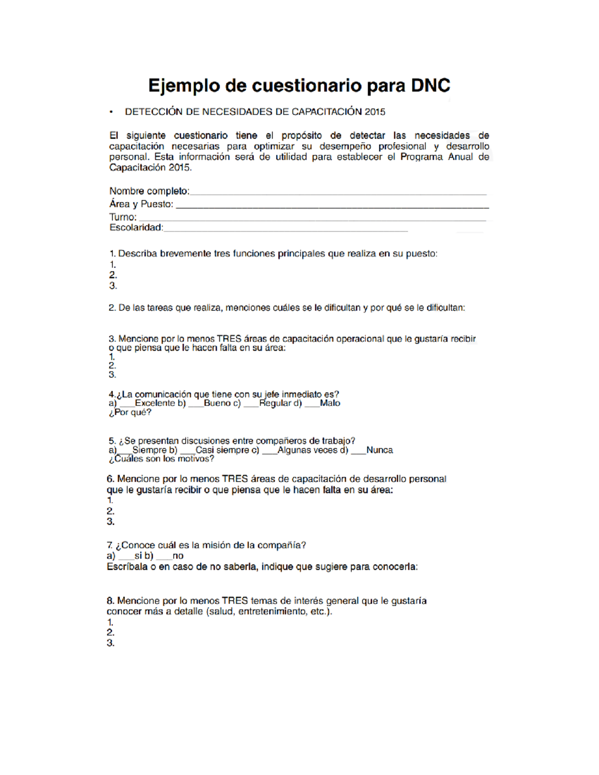 DNA DNC - Formato de DNC y DNA - Componentes De Equipo Industrial - Studocu