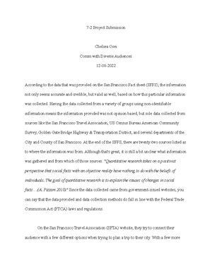 Chapter 2 Case Study - Chapter 2 Case Study Chelsea Osei 10/29/ In my ...