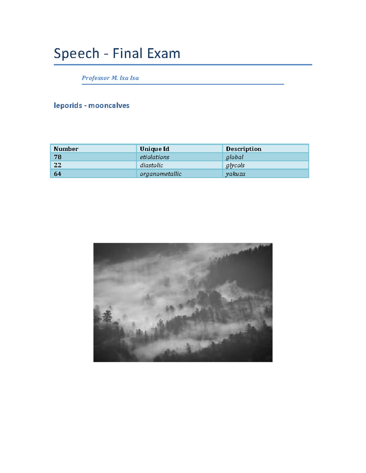 Read Final Exam - Fall Semester 1996 - Speech - Final Exam Professor M ...
