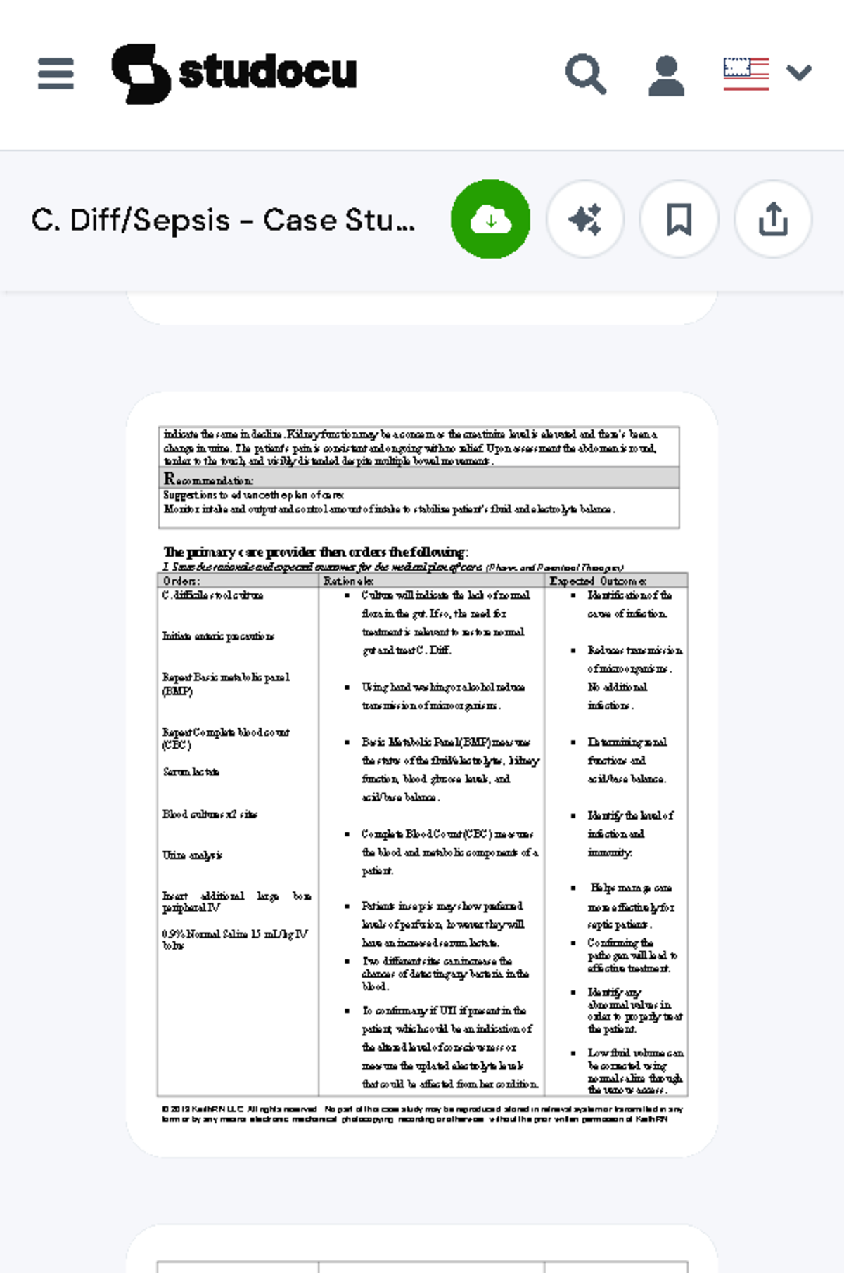 C. Diff Sepsis - Case Study - C. difficile Sepsis Unfolding Reasoning ...