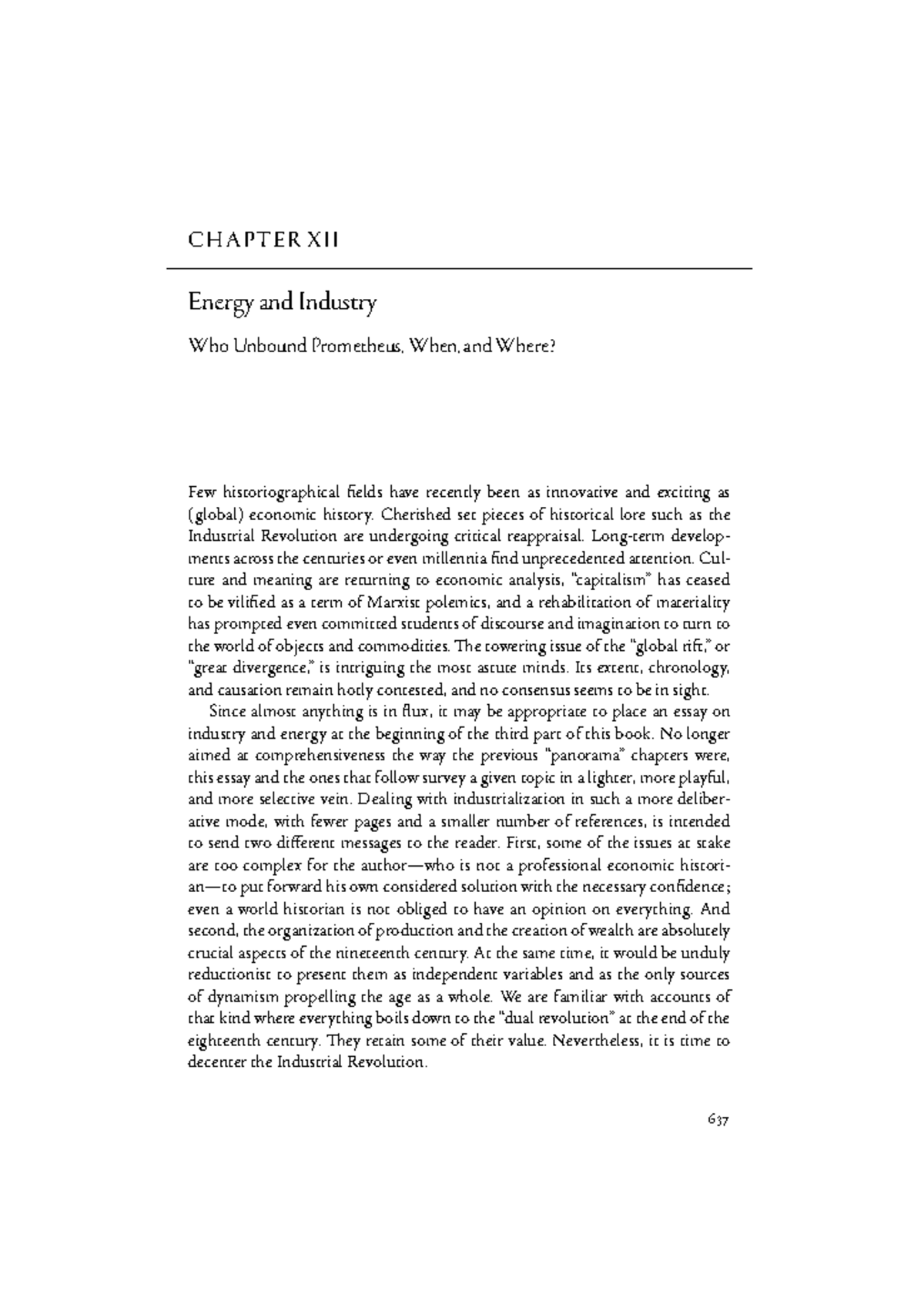 10 - Historia - 637 ChaPter XII energy and Industry Who Unbound ...