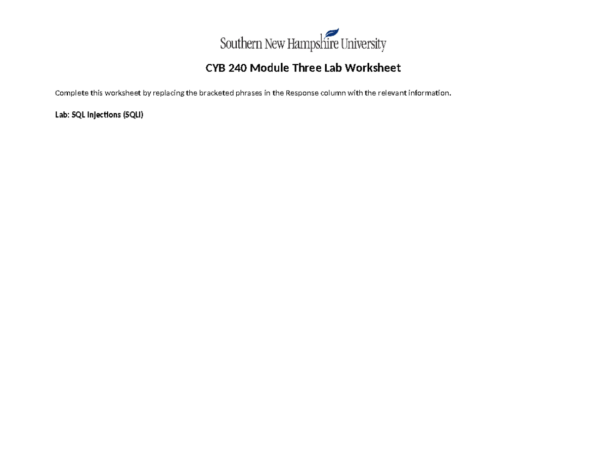 CYB 240 Module Three Lab Worksheet - CYB 240 Module Three Lab Worksheet ...