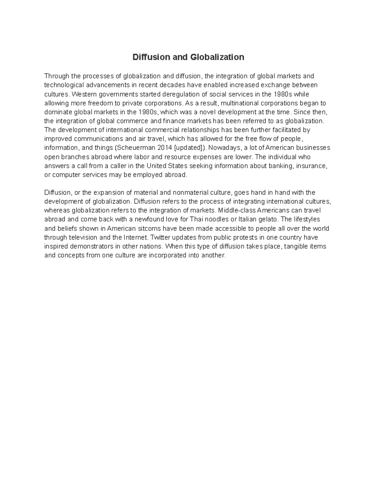3.3 Diffusion and Globalization Notes - Diffusion and Globalization ...