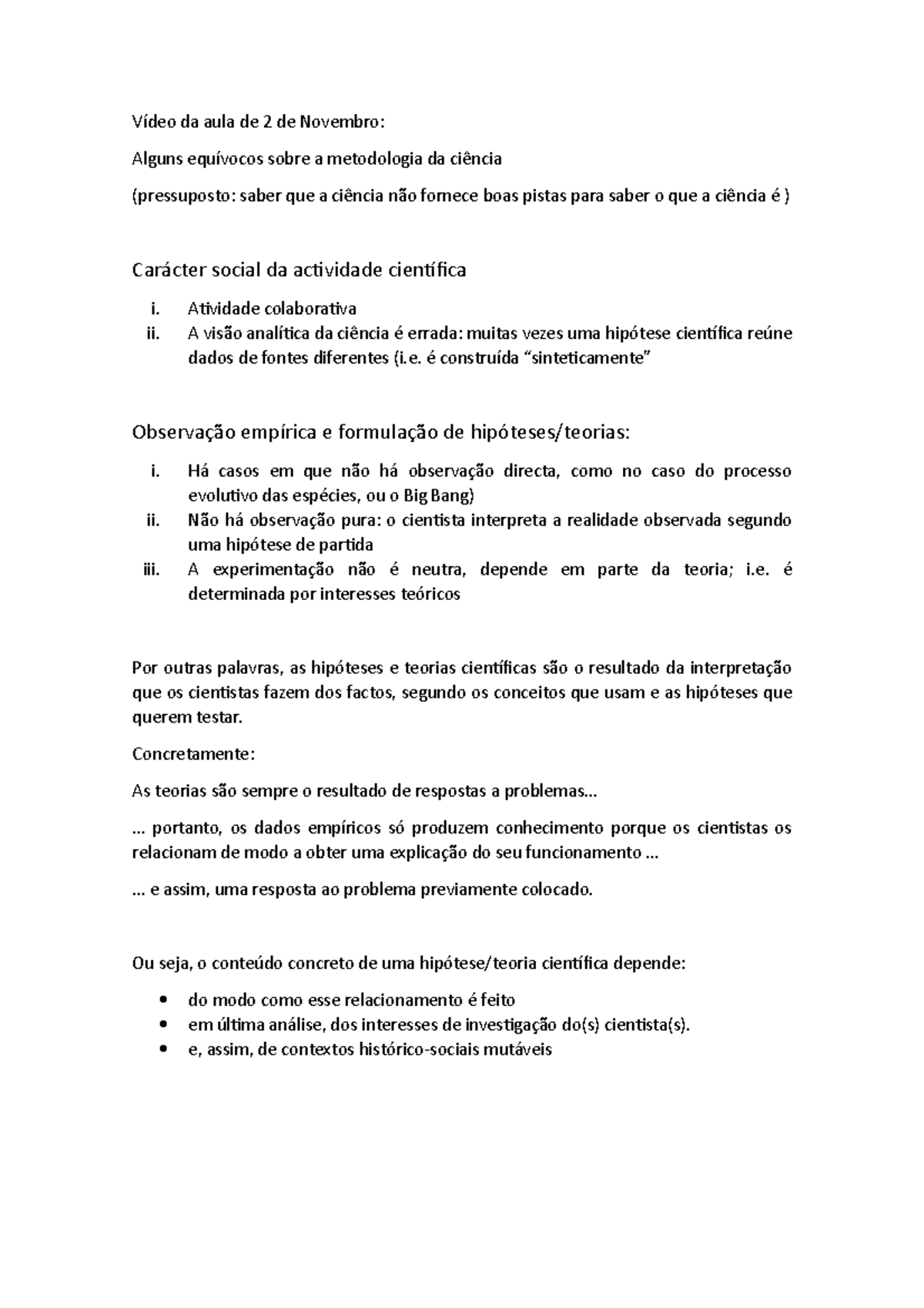 Imprimir - Resumo Sobre Positivismo e outros temas (Popper, Comte, etc ...