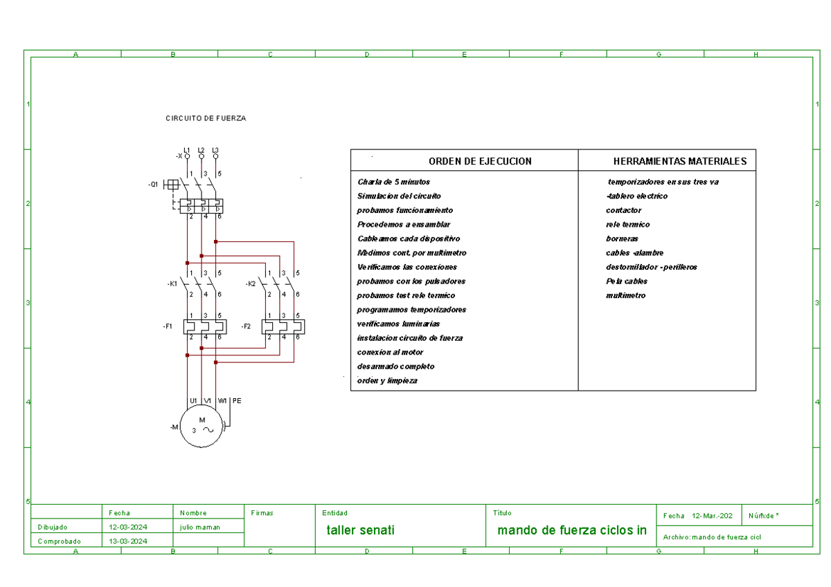 Mando de fuerza tempo con inversion - A A B B C C D D E E F F G G H H 1 ...