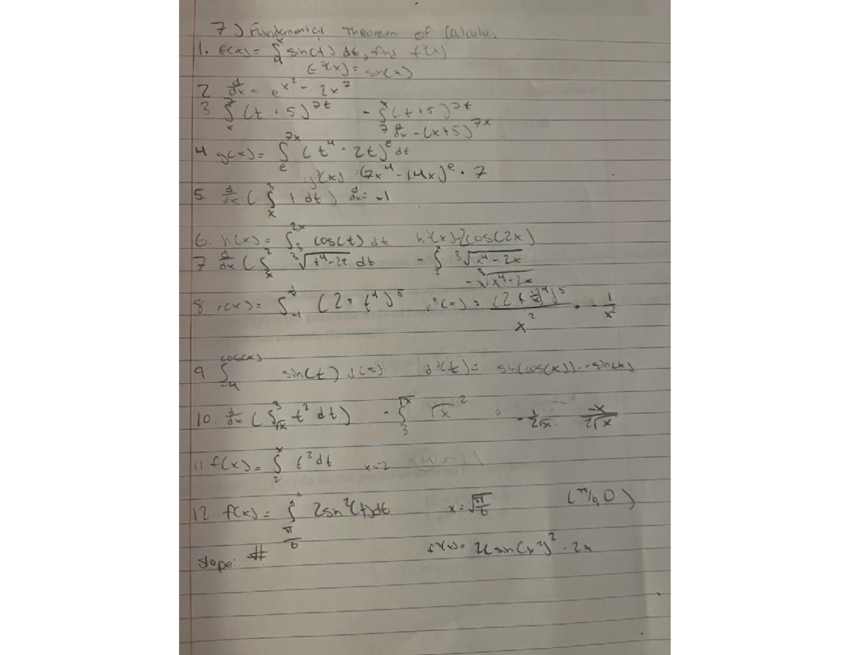 Math work for school - Studocu