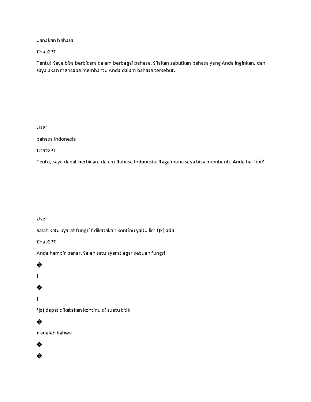Tugas 5 - Dalam notasi garis bilangan, ini adalah himpunan semua ...