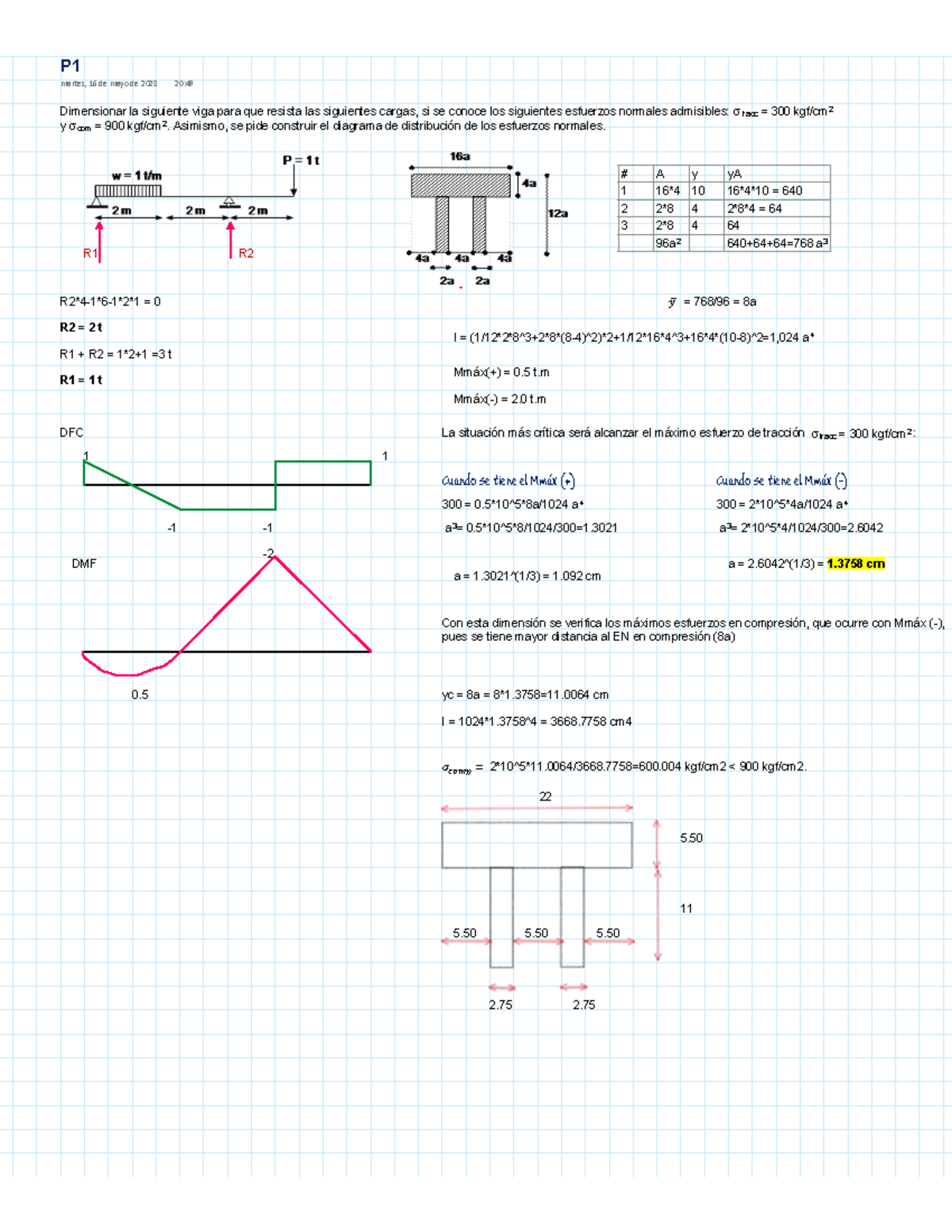Solucionario-P4.pdf - Solucionarlo de problemas para la practica 4 - Dimensionar la siguiente ...