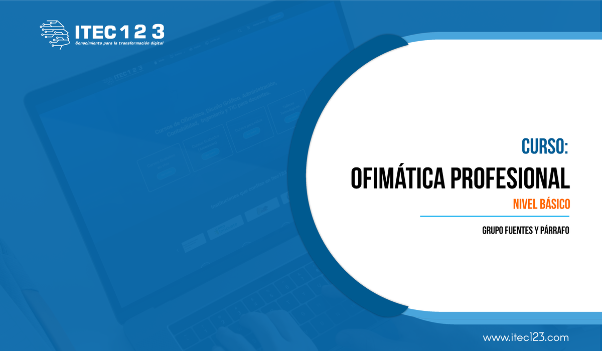 Ofimática Profesional nivel Básico - Sesión 02 - Conocimiento para la ...