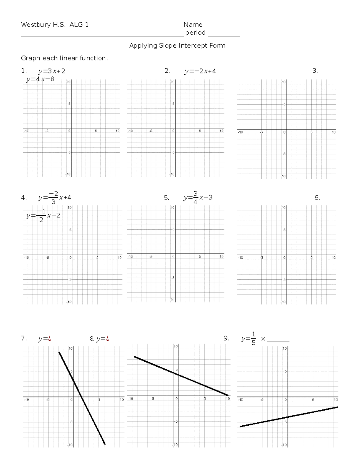 Due 10 13 Slope Intercept Form Assignment - SWEN 5530 - UHCL - Studocu