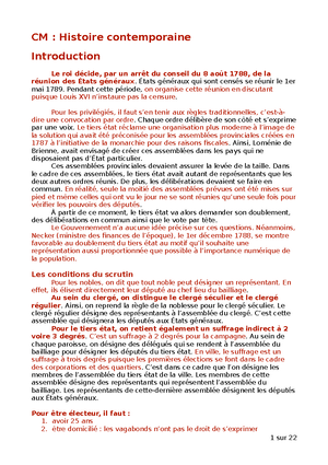 TD d'analyse d'histoire contemporaine L2 S1 - Warning: TT: undefined function: 32 Warning: TT ...