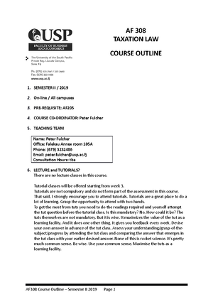 Tutorial Solution - Chapter 19 20 - Tutorial Solutions – Chapter 19 & 20 Chapter 19 19 Describe ...