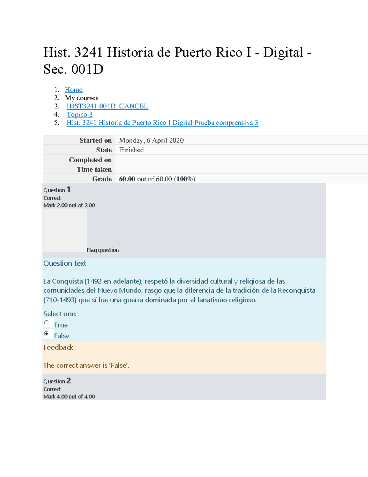 Historia de PR Examen 3, 2019-2020 - Warning: TT: undefined function ...