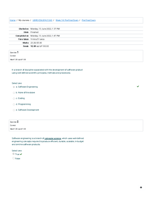 Final Exam Attempt review - Home/My courses/ UGRD-CS6209-2126S/ Week 18 ...