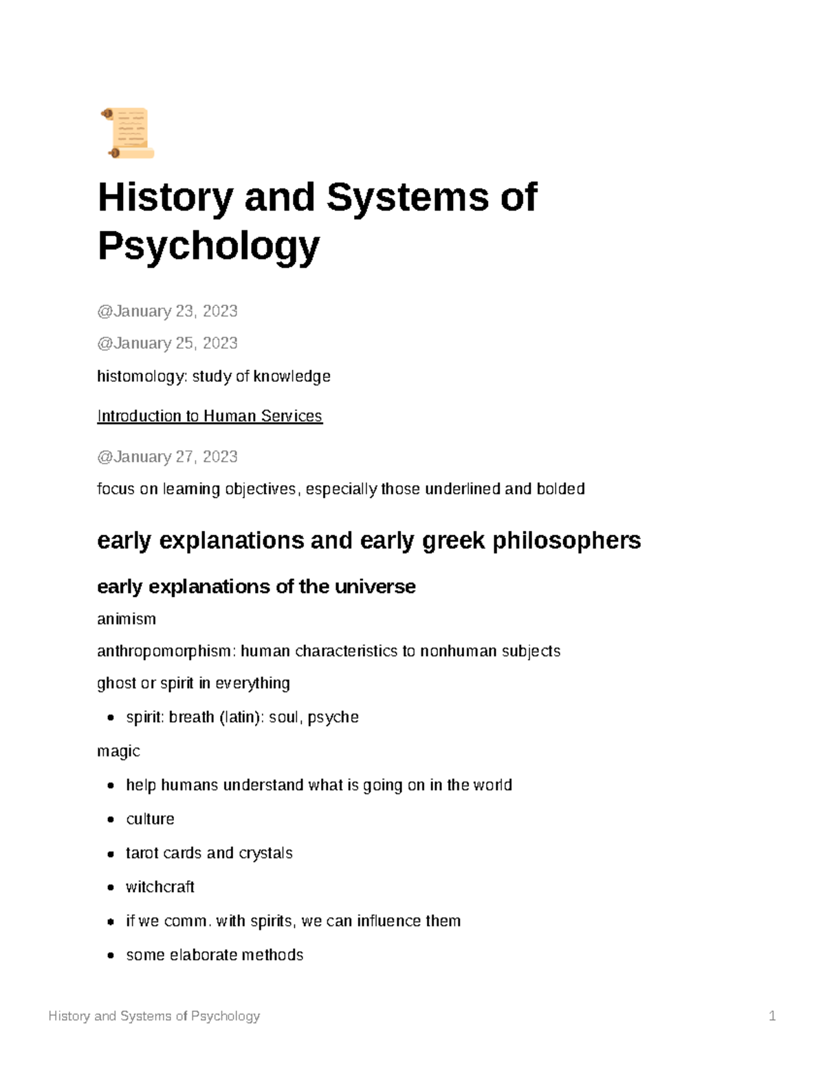 Intro to history and systems - Ê History and Systems of Psychology ...