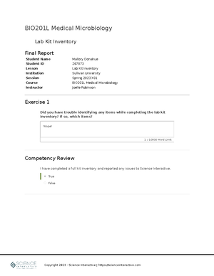 WEEK 6 BIO201LMedical Microbiology Bacterial Enumeration Dilutionsand ...