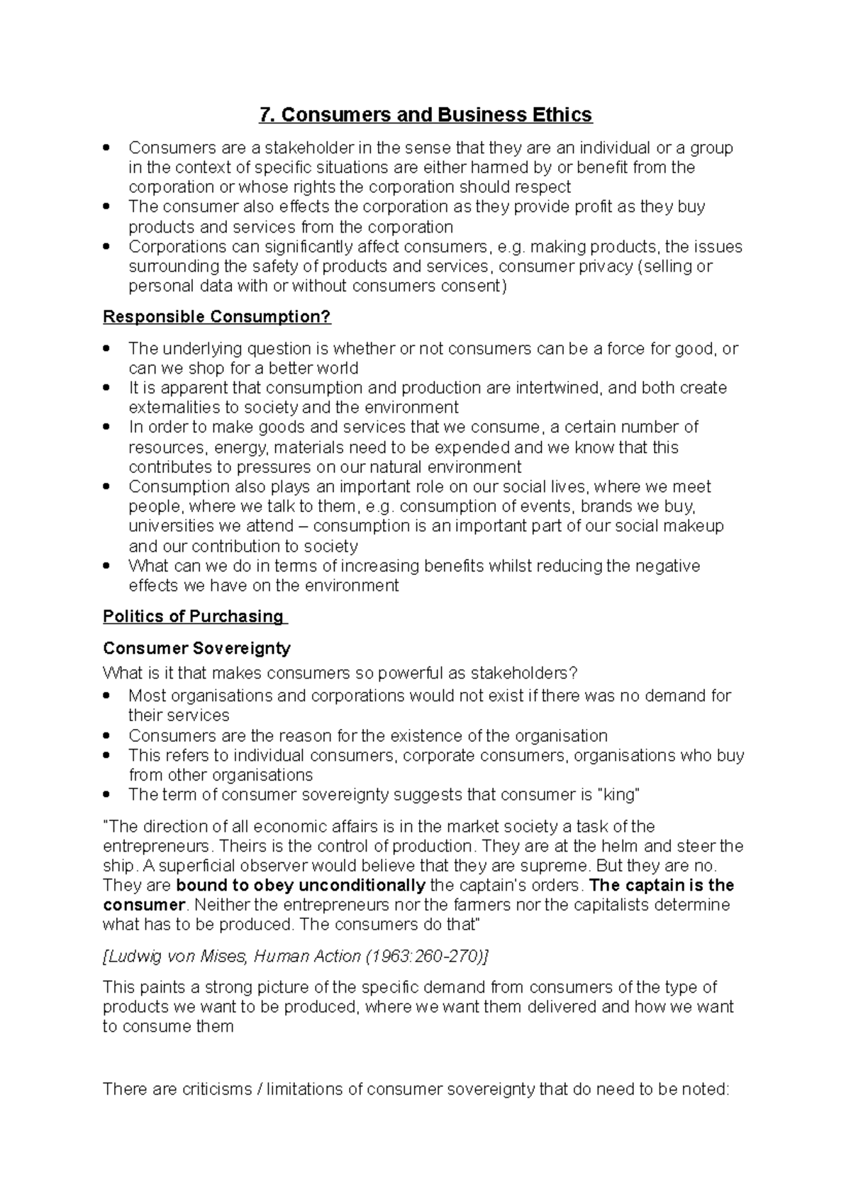 Consumers and Business Ethics - 7. Consumers and Business Ethics ...