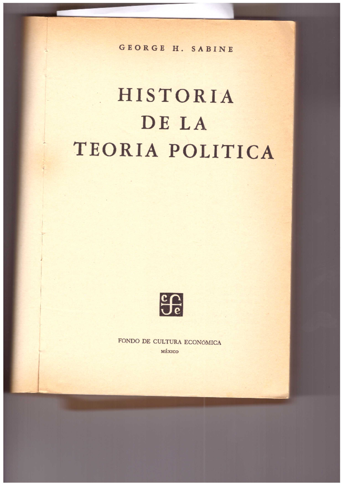 Historia de la Teoria Politica - George H. Sabine (Capitulos ...