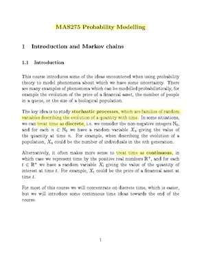 Chapter 6 Examples - MAS275 Probability Modelling Examples Chapter 6 ...