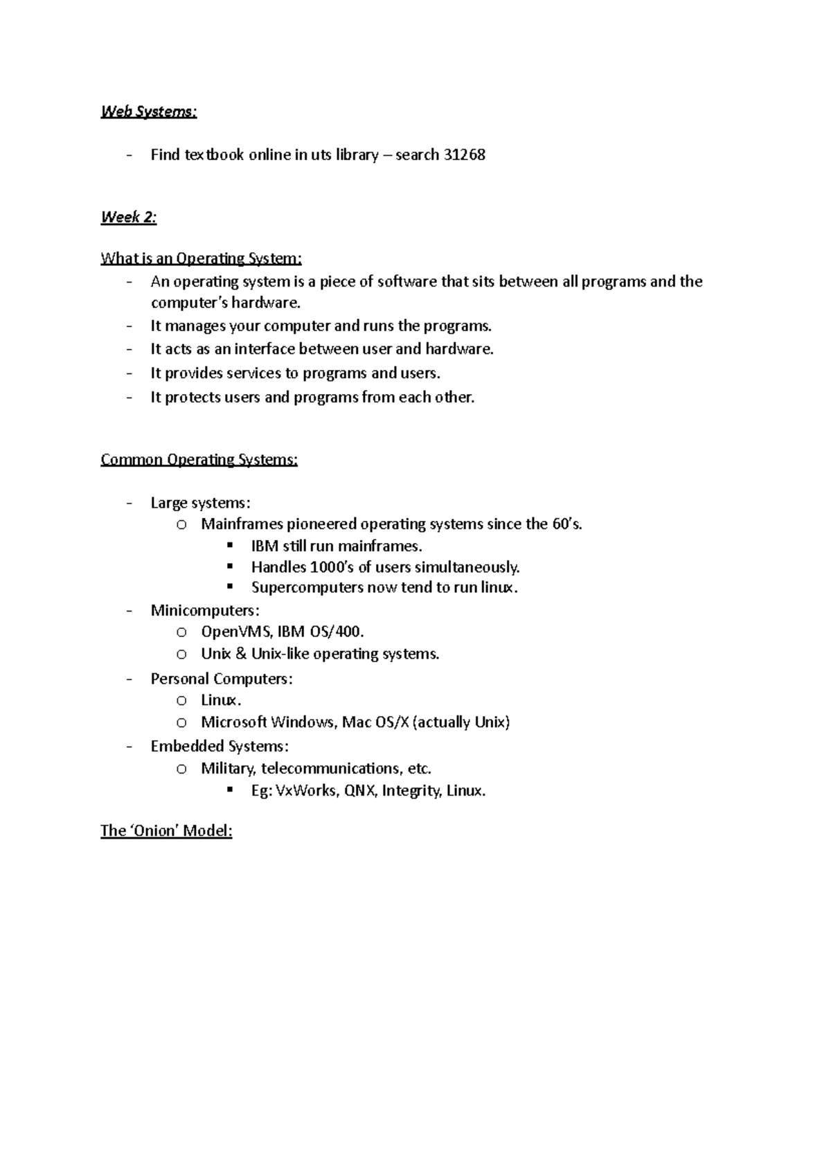 Web Systems Lecture Notes 1 12 Web Systems Find Textbook Online In Uts Library Search