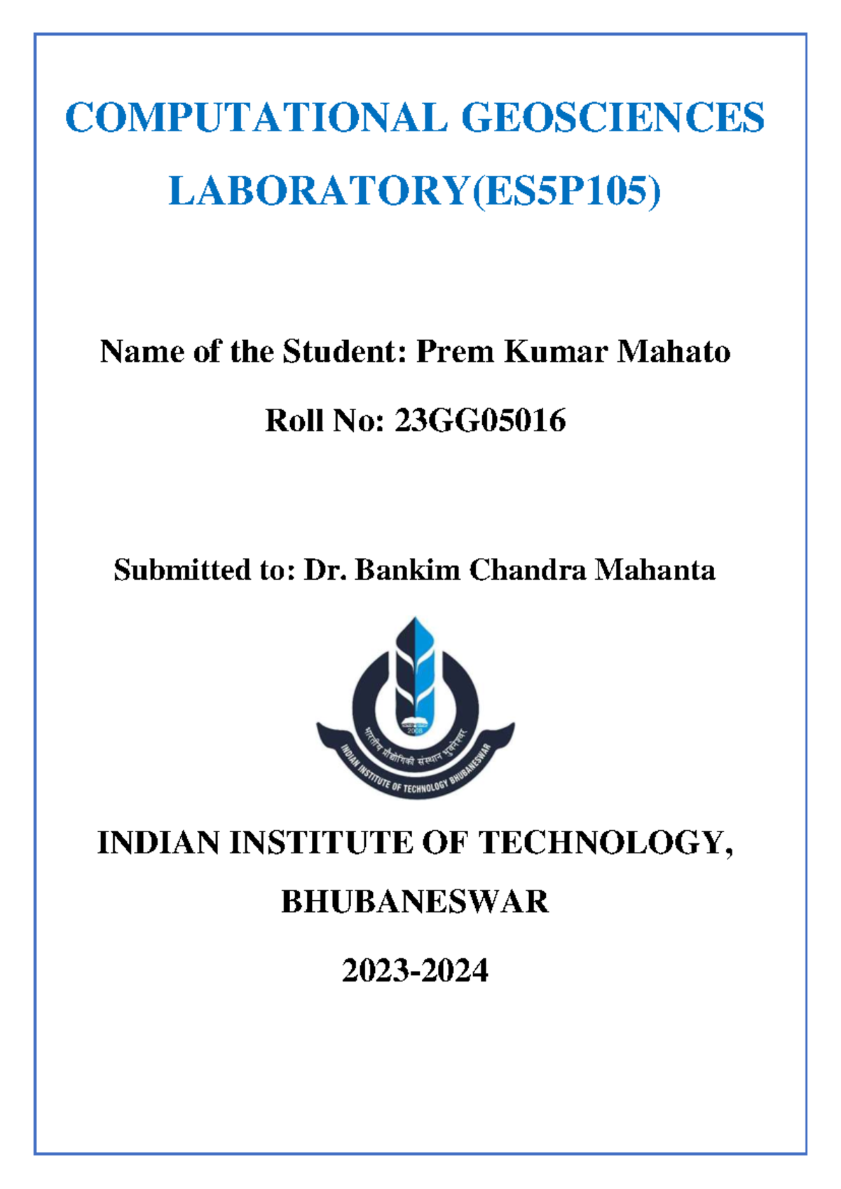 Cg work - to know how to use excel and origin pro for geology - COMPUTATIONAL GEOSCIENCES - Studocu