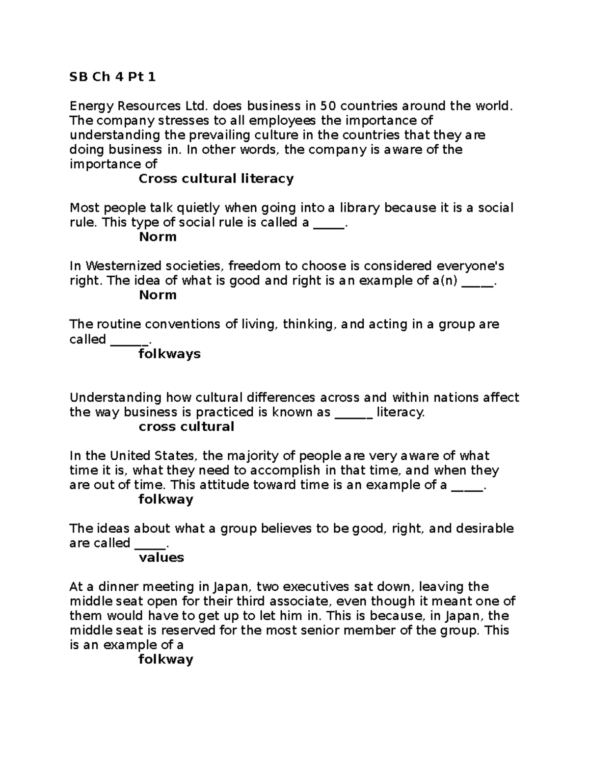 SB Ch 4 Pt 1 Prof Kiyak - SB Ch 4 Pt 1 Energy Resources Ltd. does ...